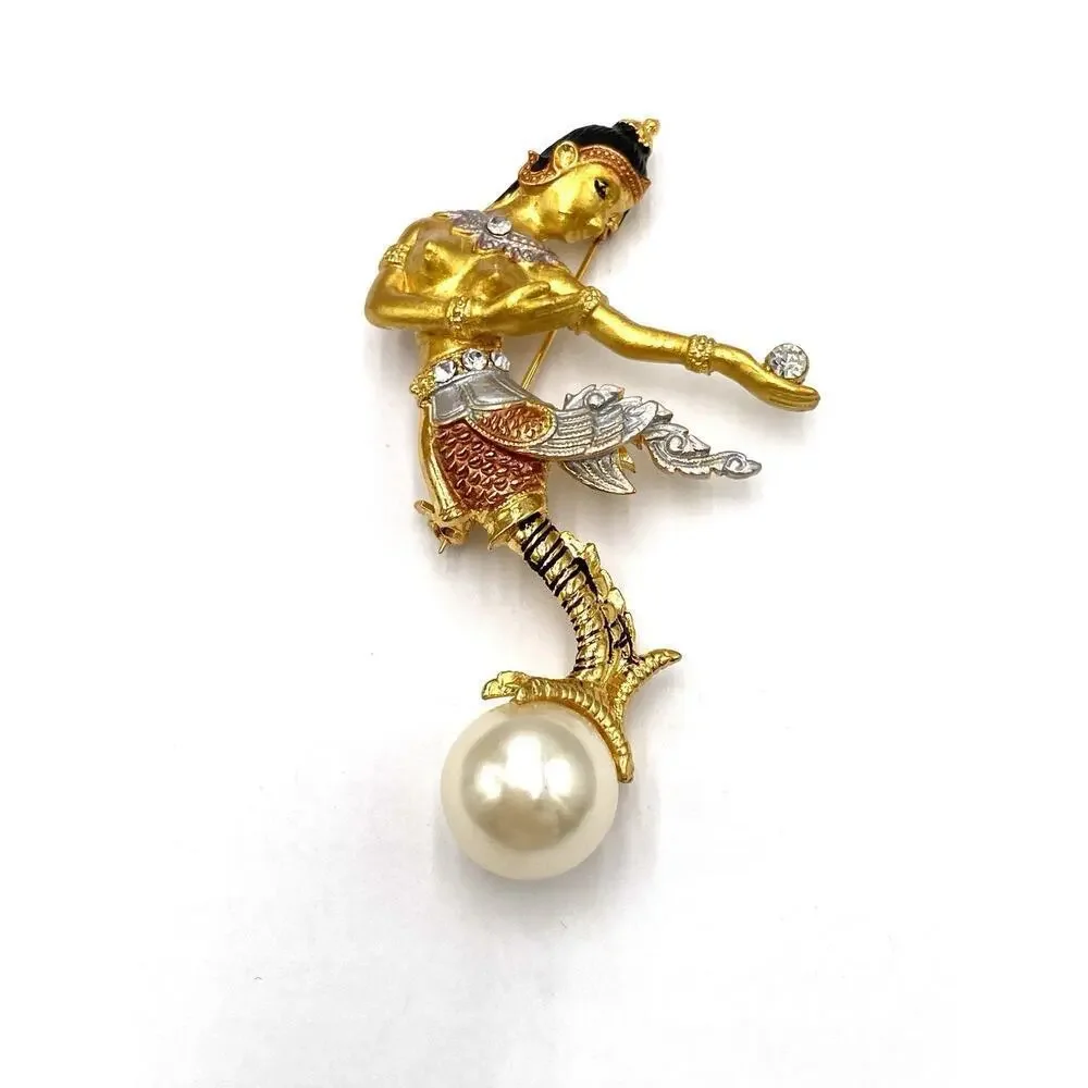 Unbranded | Jewelry | Brooch Kinnaree Southeast Asia Thai Celestial ...